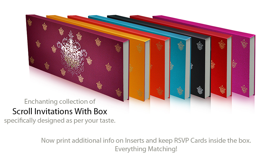 Diy Scroll Invitation Boxes